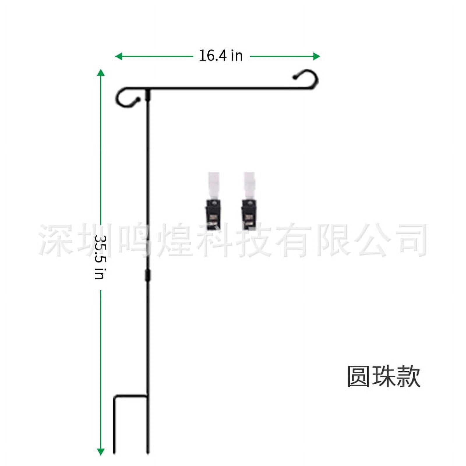 STRANDCHIC Sturdy Garden Flag Stand Wrought Iron Flag Bracket for ...