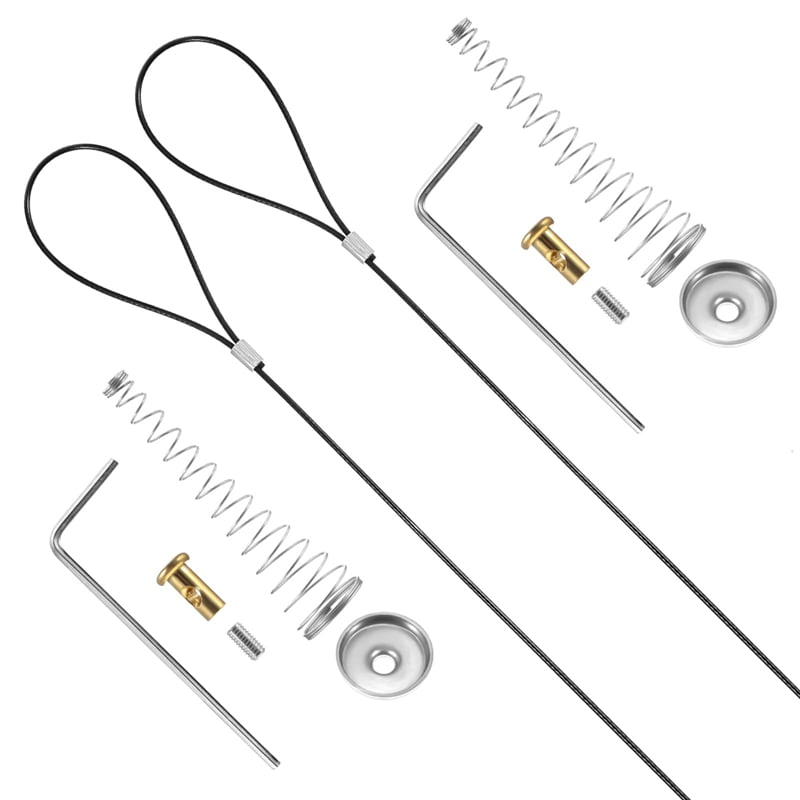 2 Sets Gate Latch Cable Pull String,Adjustable Spring Door Latch Opener ...