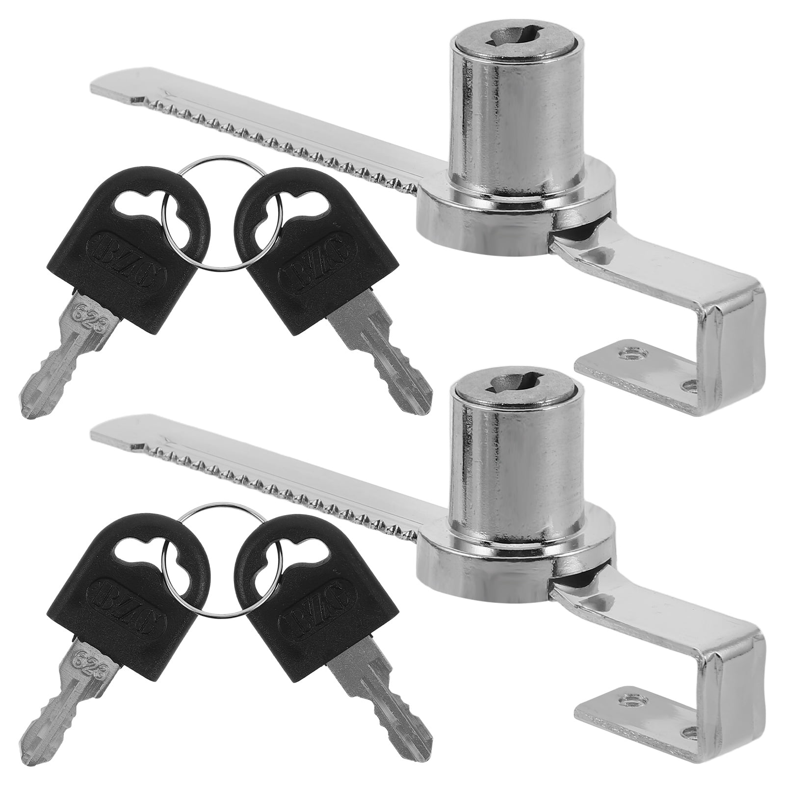 2 Sets Glass Door Lock for Display Showcase Secure and Stable Sliding ...