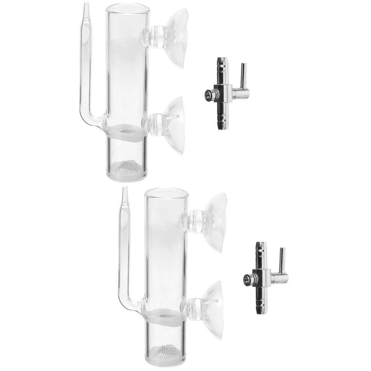 2 Sets Glass Shrimp Breeding Tube Shrimp Hatchery Isolation Box Shrimp