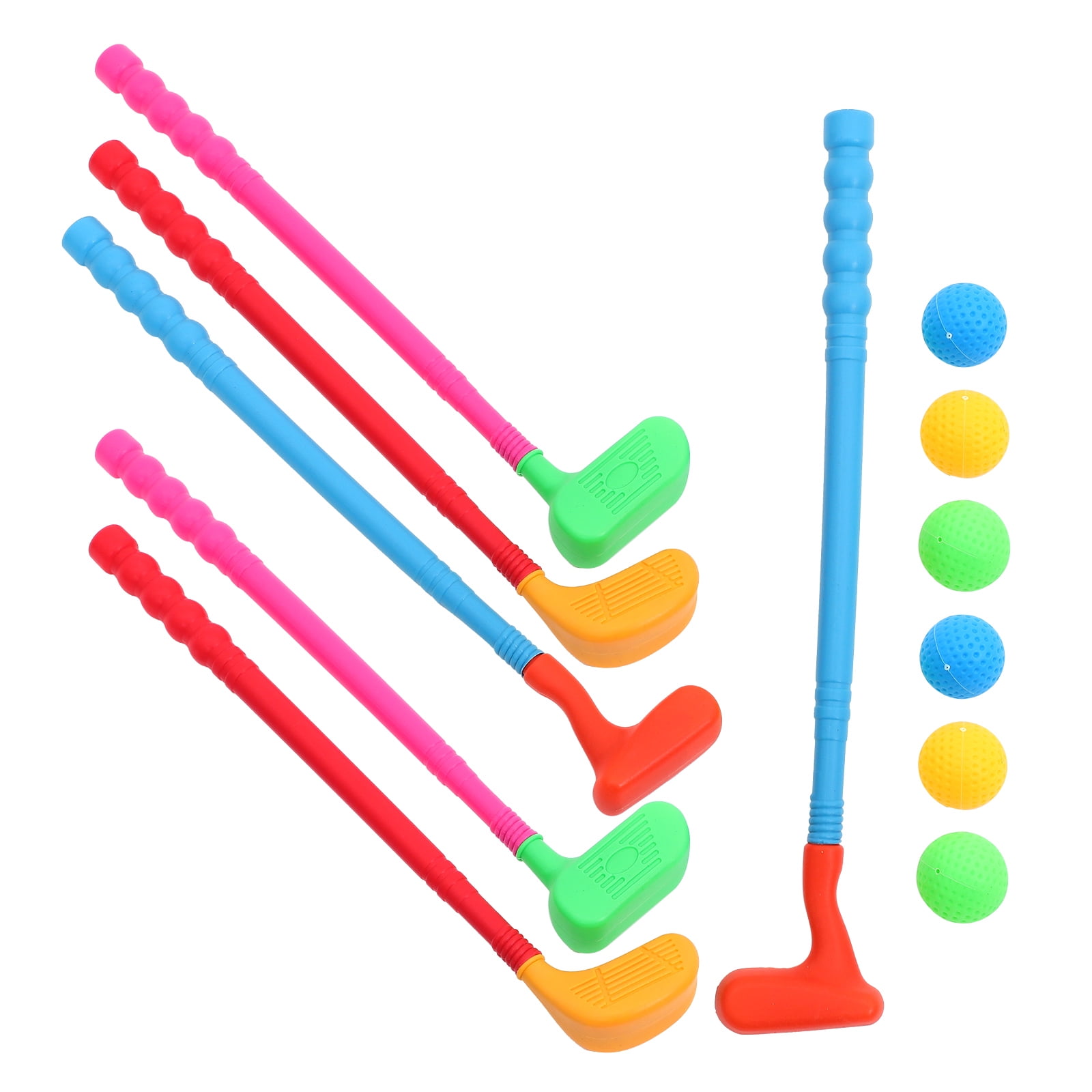 2 Sets Golf Clubs Portable Educational Toy Kids Adjustable Indoor Toys ...