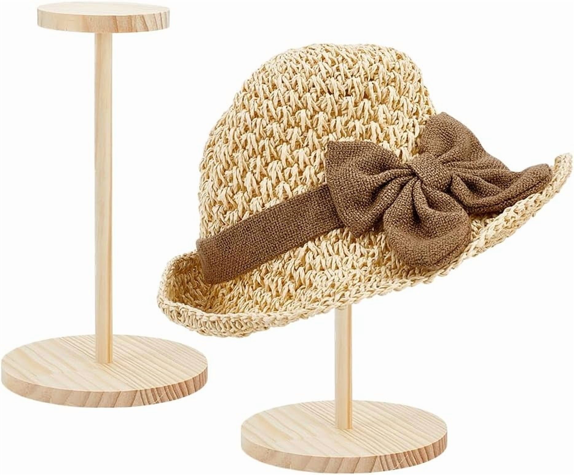 2 Sets Hat Display Stand Wooden Display Stand Hat Rack Stands Hat ...