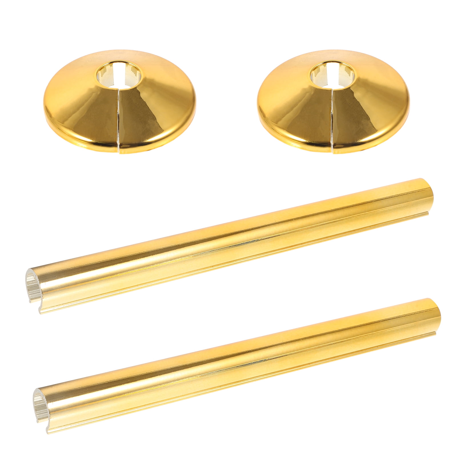 2 Sets Heating Pipe Cover Radiator Pipe Sleeve Gold Radiator Pipe ...