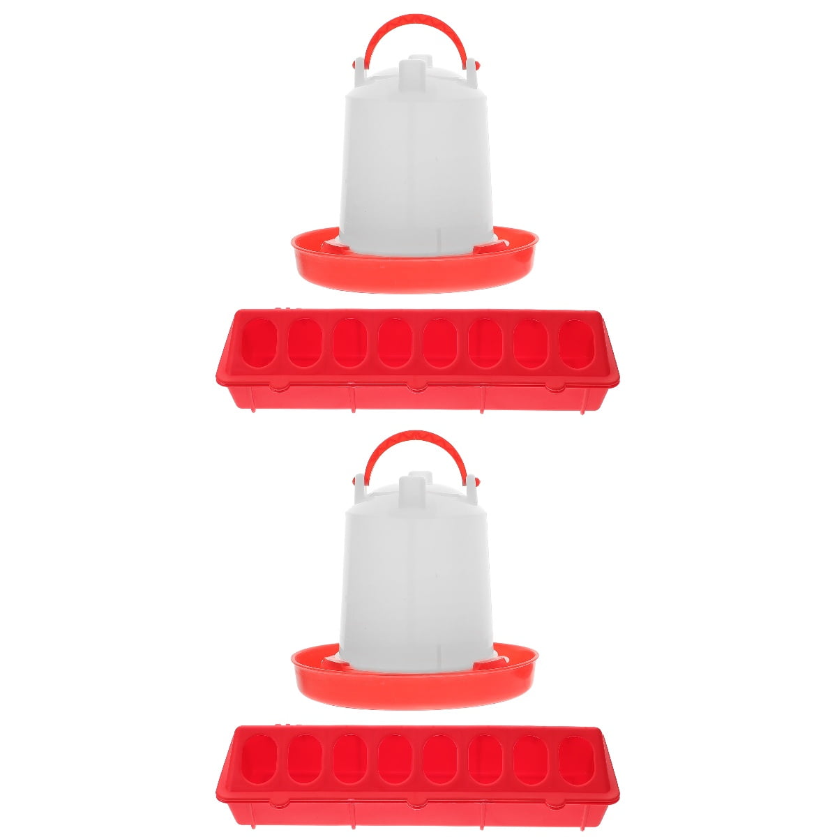 2 Sets Hen Food Storage Chicken Watering Cups Feeder - Walmart.com