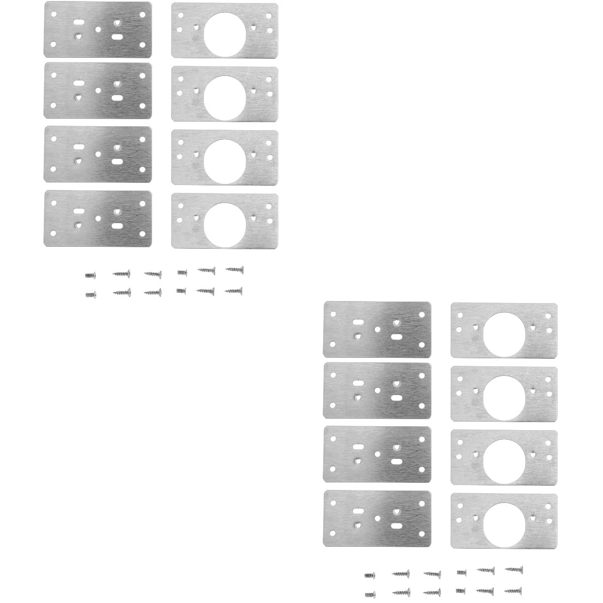 2 Sets Hinge Repairing Plate Stainless Hinge Fixing Plate Door Hinge ...