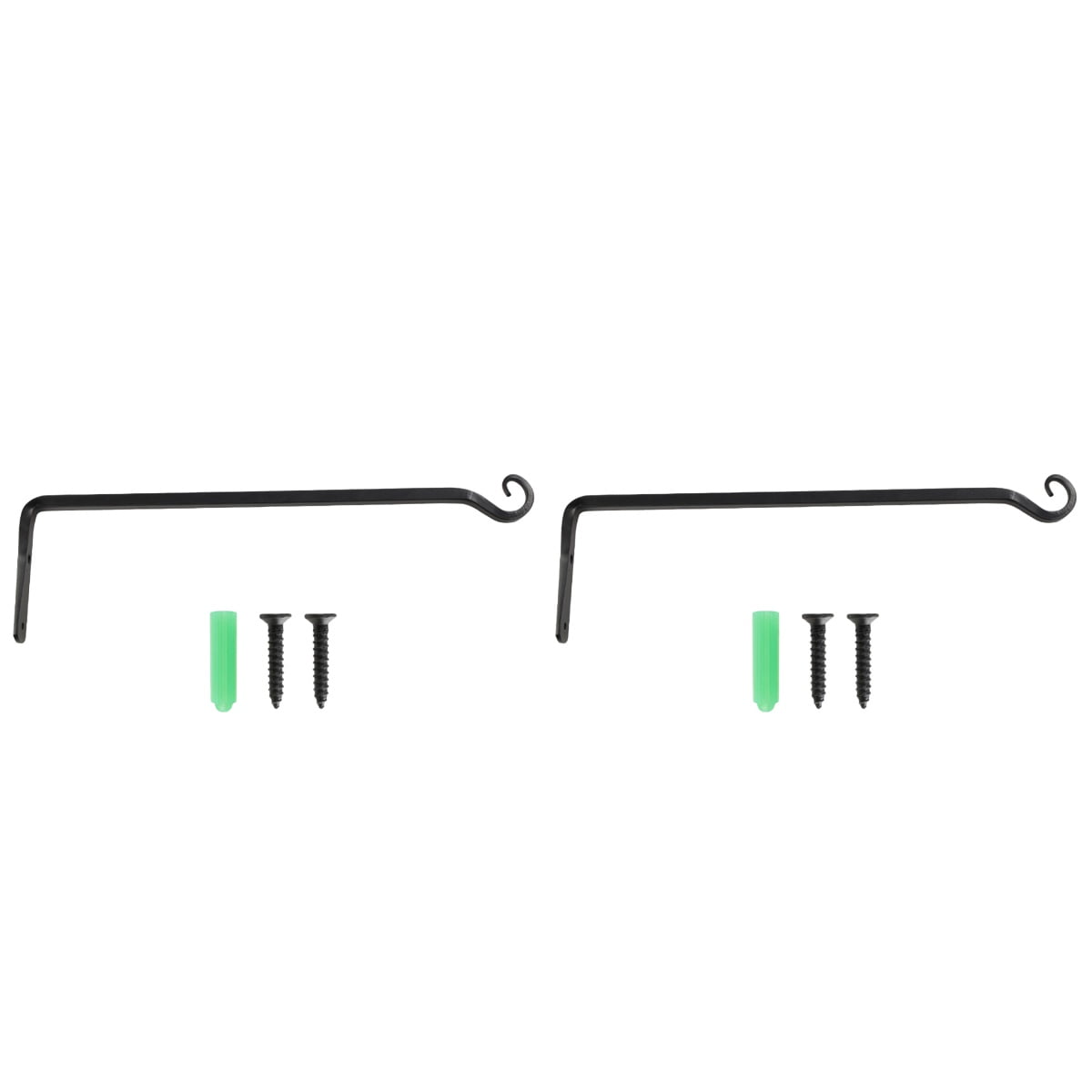 2 Sets Metal Plant Hangers for Home and Garden, Outdoor Flowerpot Hooks ...