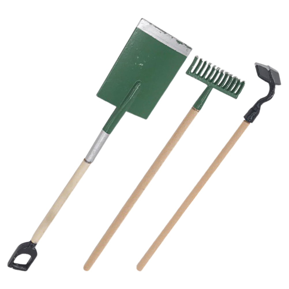 2 Sets House Interesting Mini Farm Tools Dollhouse Garden Accessories ...