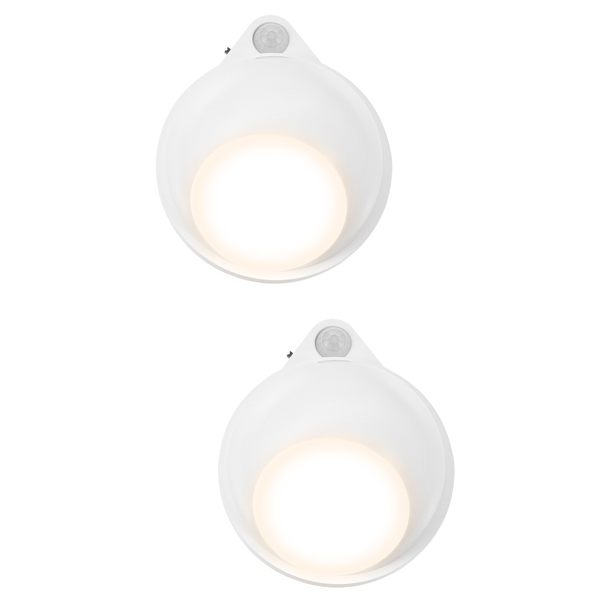 2 Sets Human Sensor Light Sense Led Night Wall Lights Indoor Motion ...