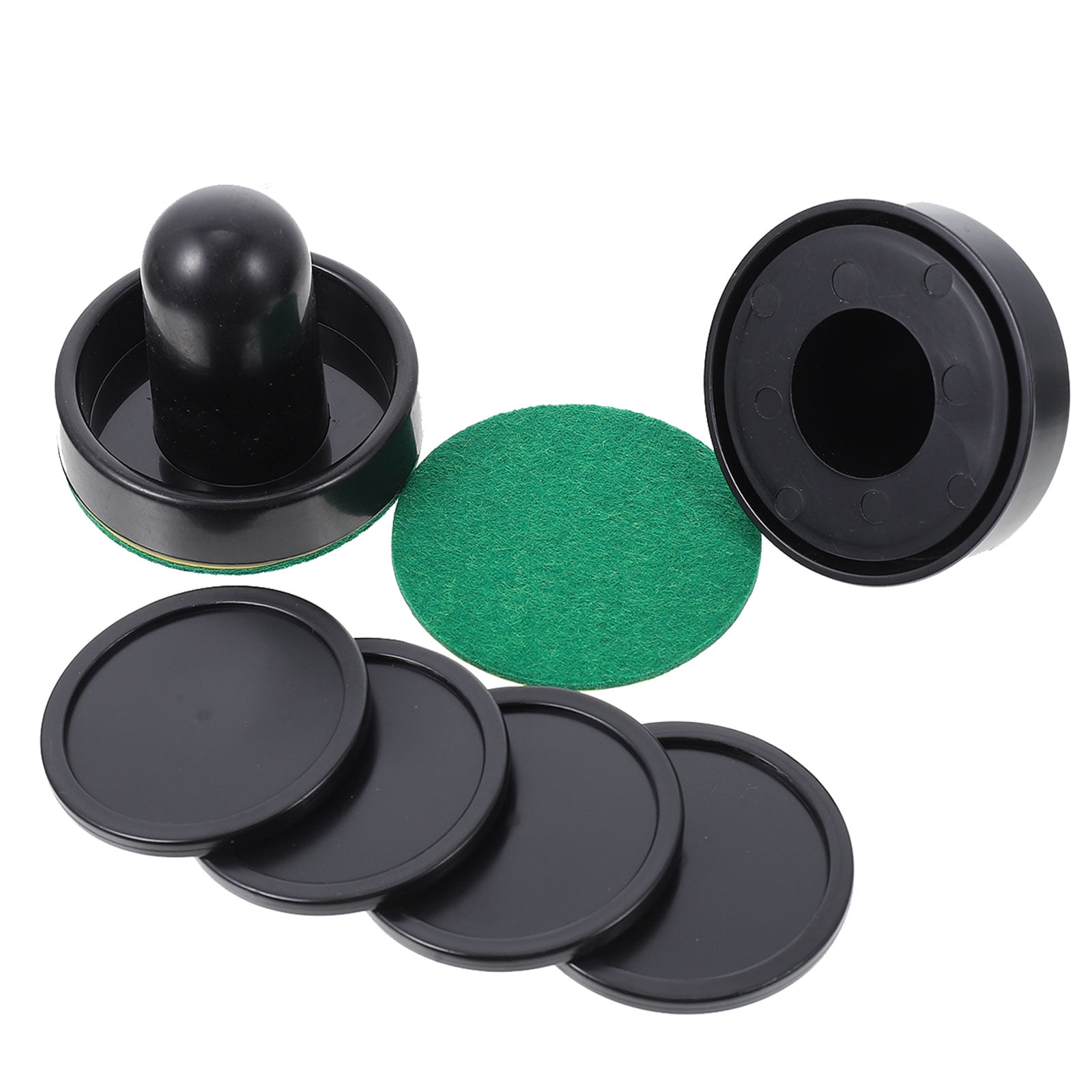 2 Sets Ice Hockey Machine Pucks Air Paddles Portable Pushers ...