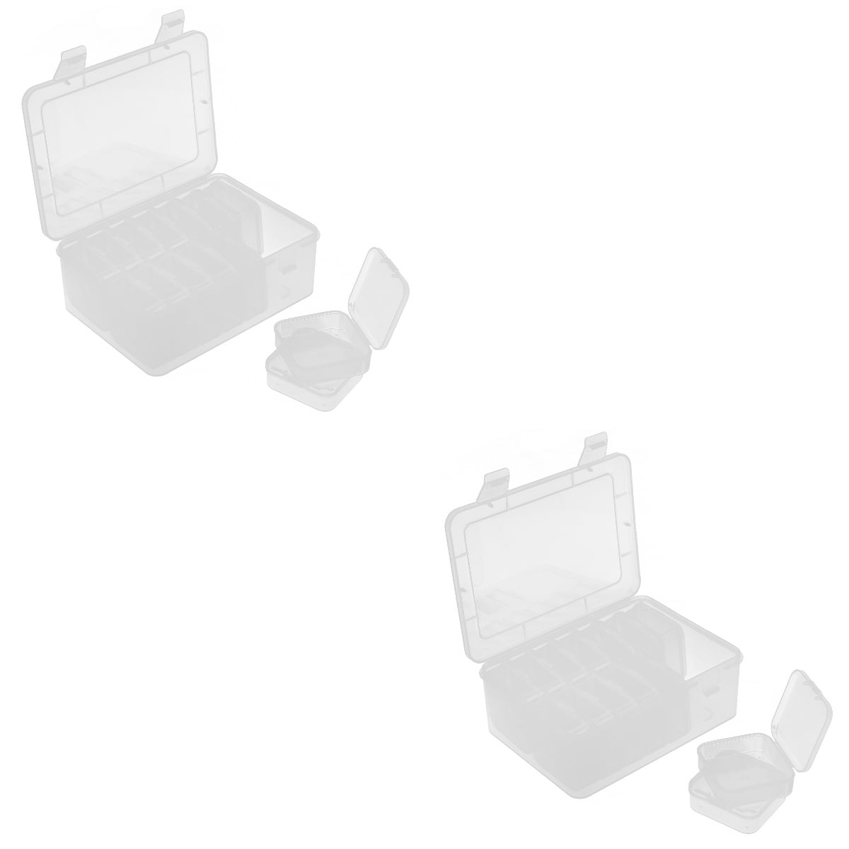 2 Sets Jewelry Storage Box Bead Containers for Organizing Small Plastic ...