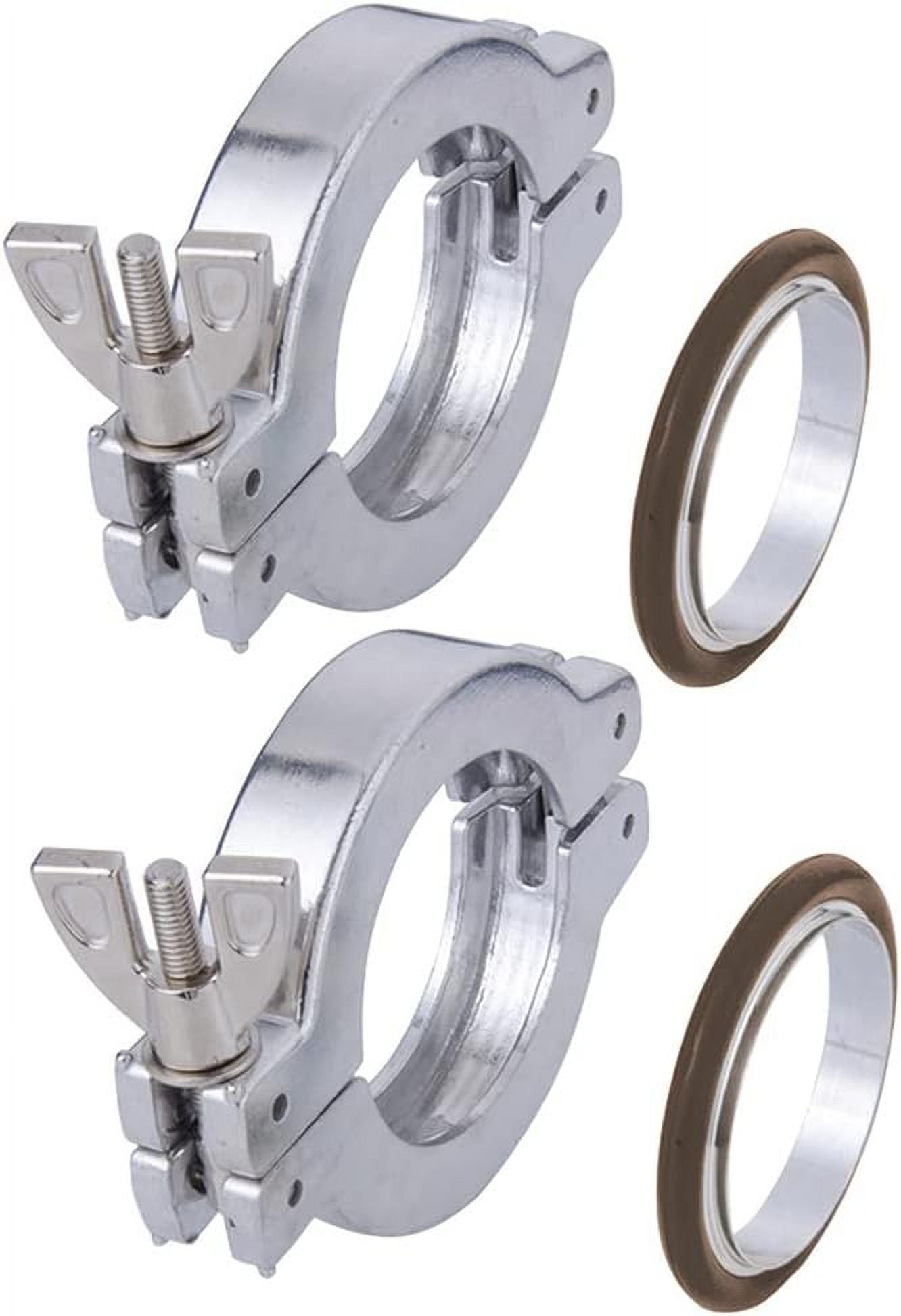 2 Sets KF-25 Aluminium Wing Nut Hinge Clamp + KF25 Aluminum Centering ...