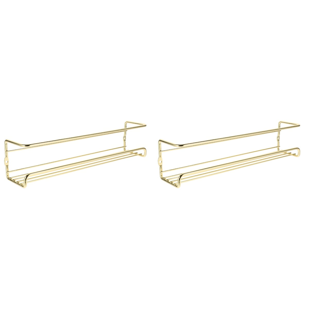 2 Sets Kitchen Shelf Spices Storage Shelves Wall-mounted Rack Seasoning ...