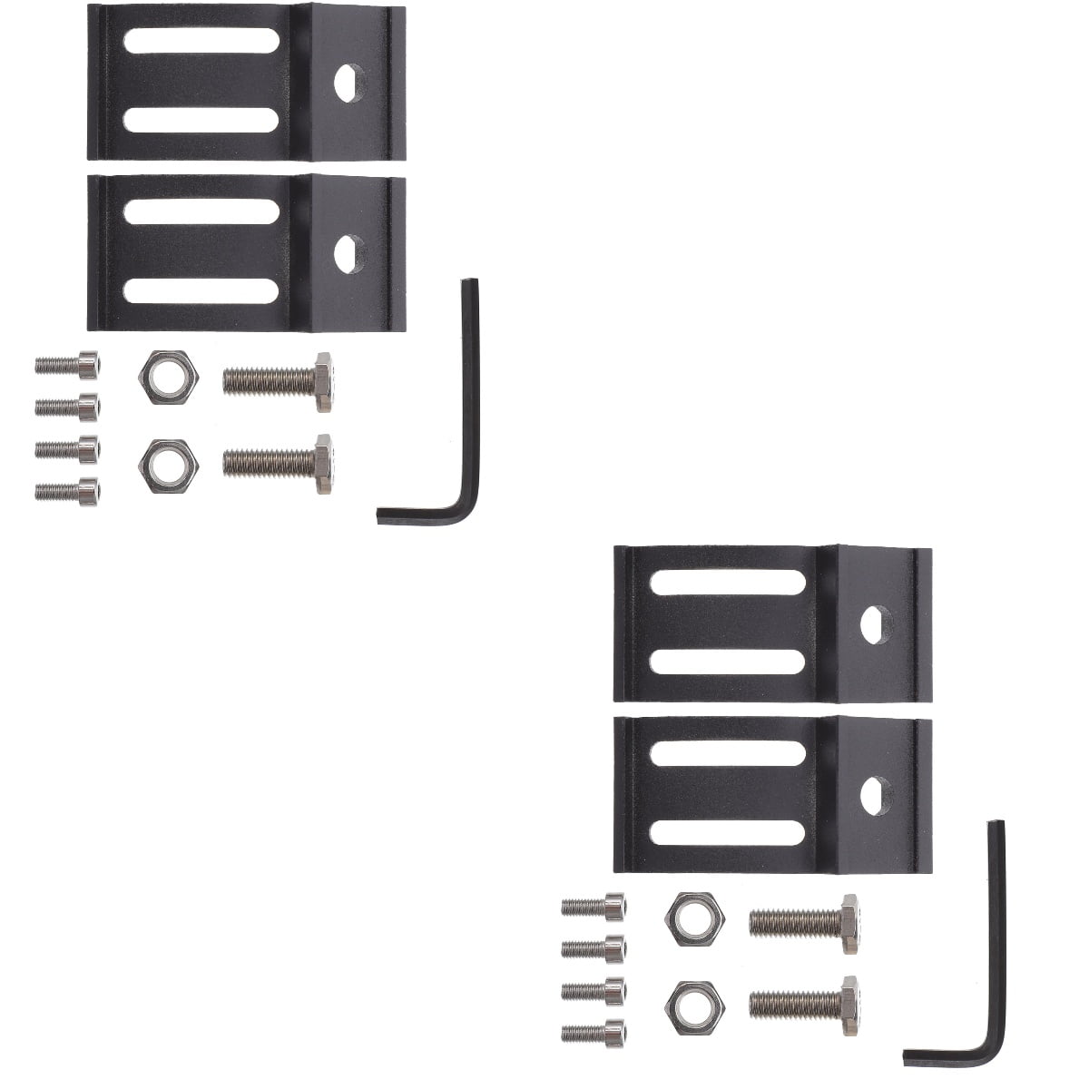 2 Sets LED Light Bar Base Work Bracket Car Mount Kickstand Strip ...