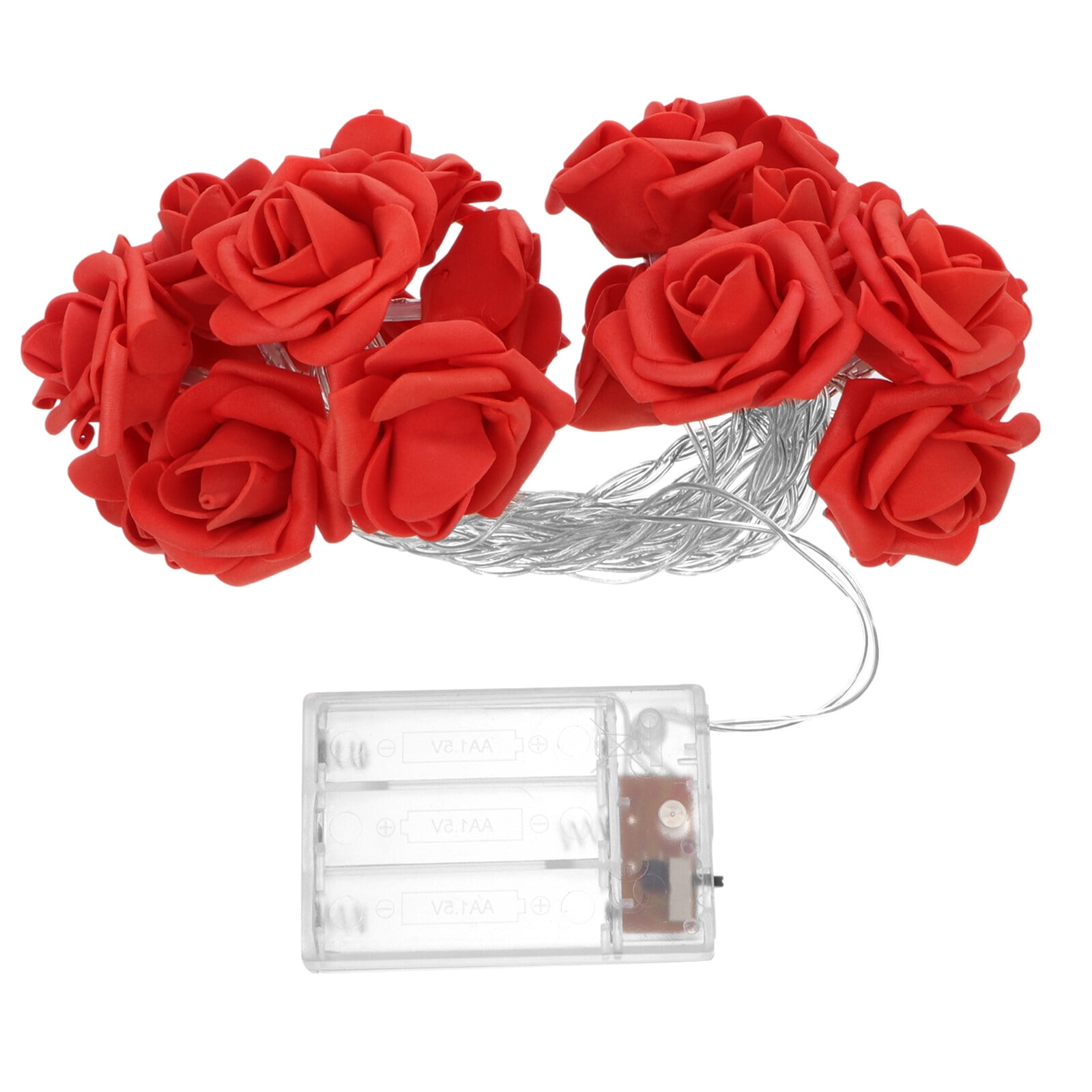 2 Sets LED PE Rose Flower Lamp String Decorative Lamp Photography Decor ...