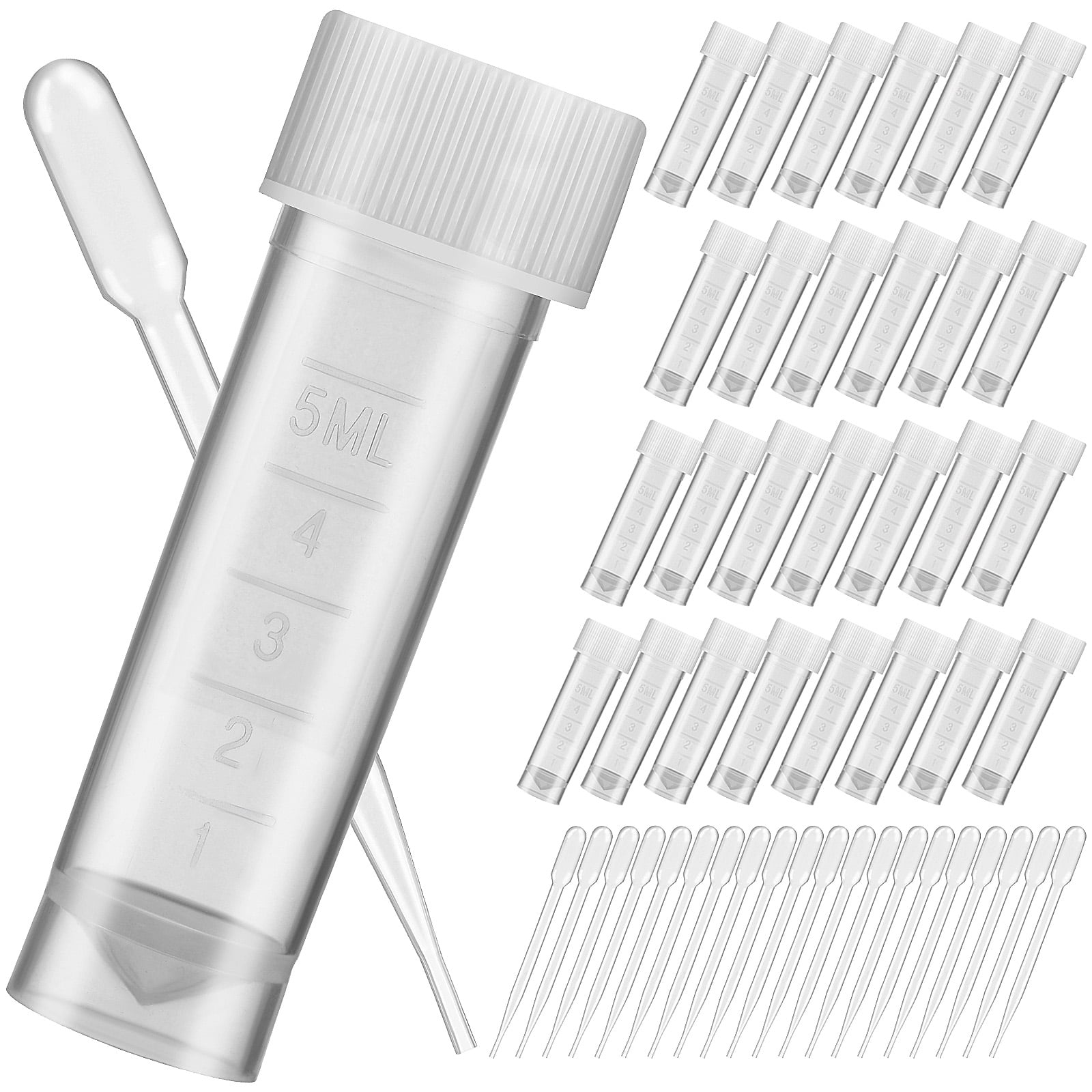 Qiysamall 2 Sets Lab Pipette Bottles and Pipettes Sample for Test ...