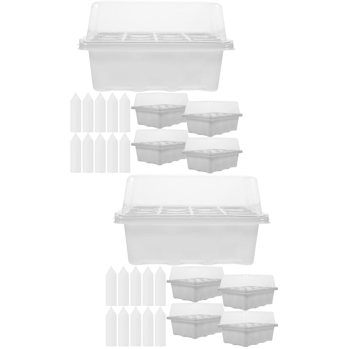 2 Sets Labels Plant Propagation Kit Seedling Growing Trays Seeds ...