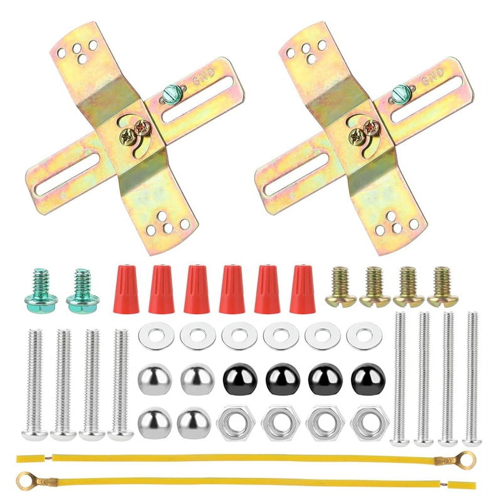 2 Sets Light Fixture Mounting Bracket,4 Inch -Shaped Mount Bracket ...