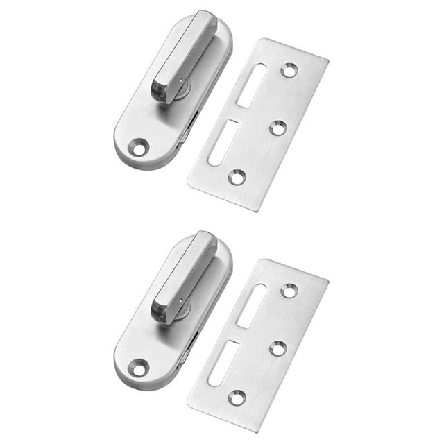 2 Sets Locking Privacy Latch Sliding Door Lock 304 Stainless Steel ...