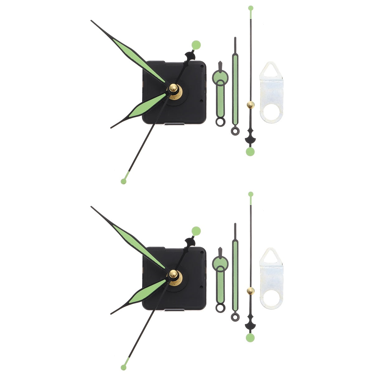 2 Sets Luminous Pointer Movement Clock Mechanism Replacement Clocks ...