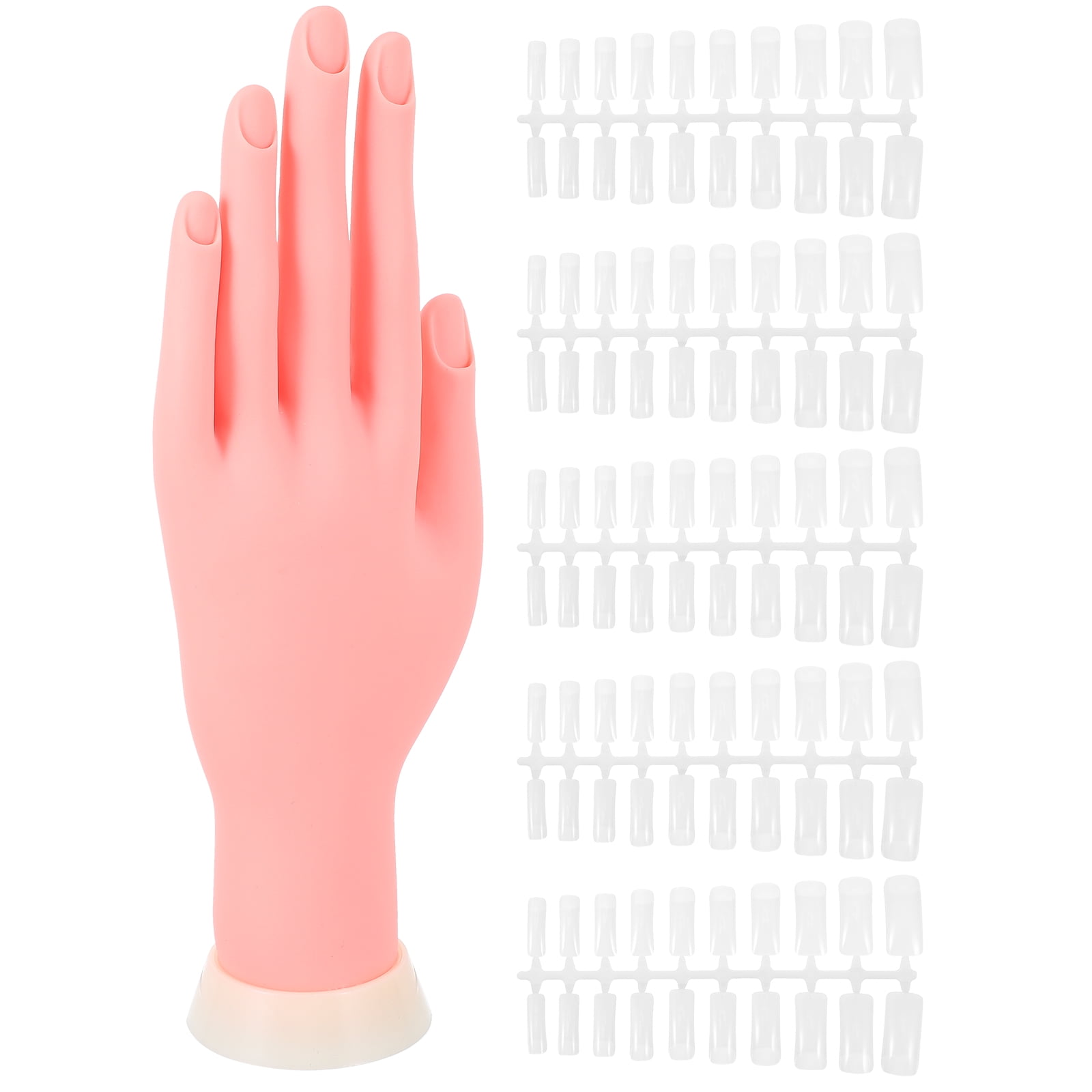 2 Sets Manicure Practice Prosthetic Hand Models Nail Art Fake Hand ...