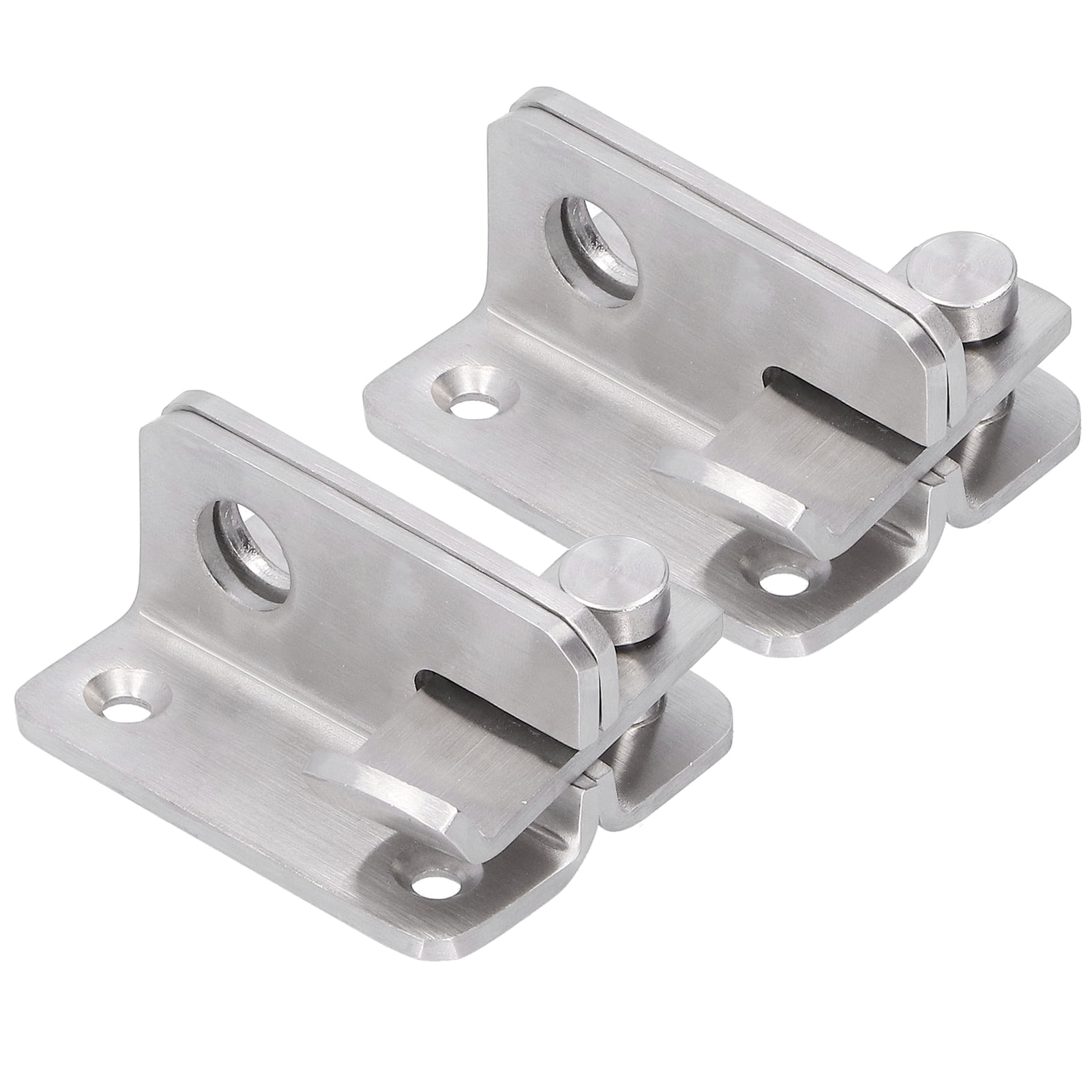 2 Sets Manual Door Bolt Stainless Steel PunchFree Bolt Lock Wardrobe ...