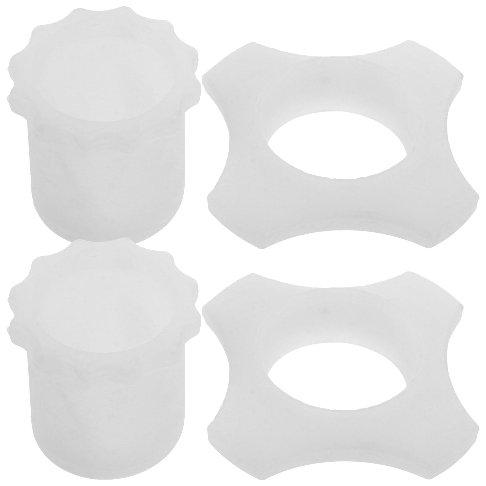 2 Sets Microphone Rings Bottom Rod Sleeve Holders Cordless Microphone ...