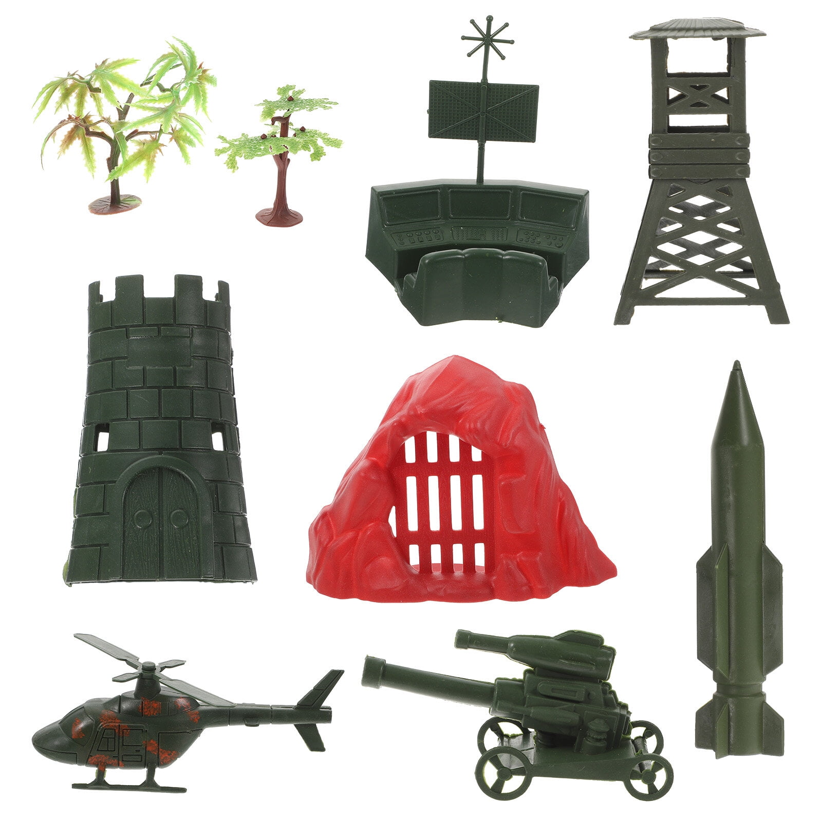 2 Sets Military Toys Army Toys Battle Building Miniature Military ...