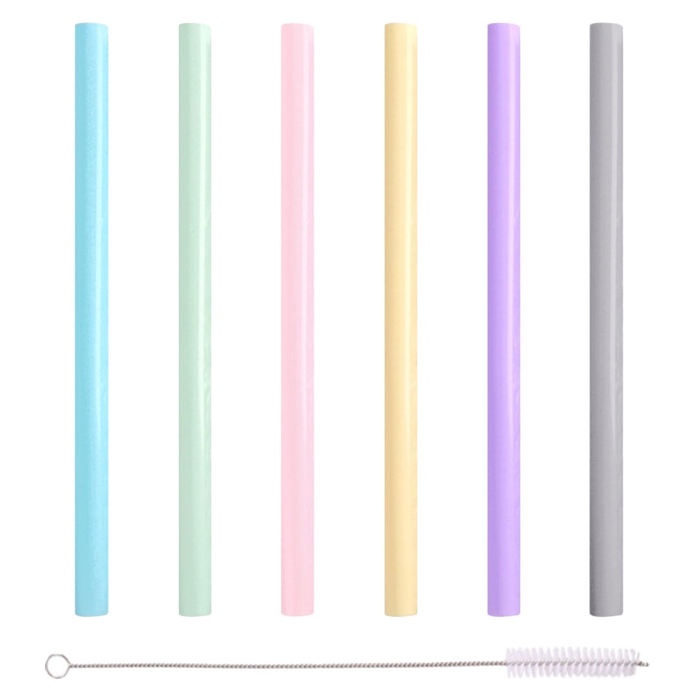 2 Sets Milk Tea Straw Straws Juice Accessory Convenient Straw Stainless ...