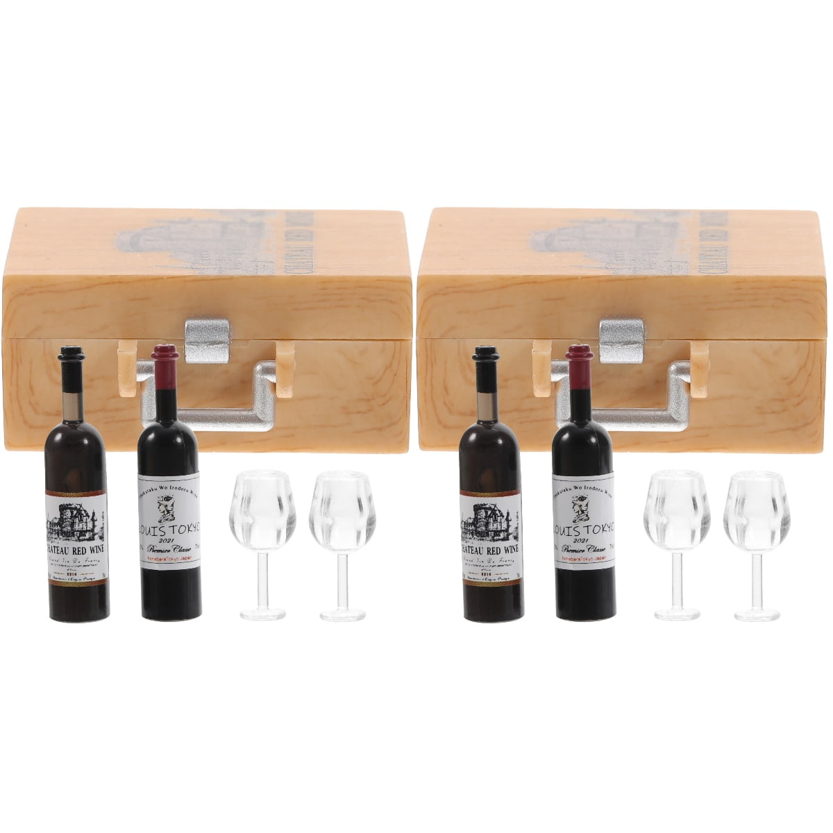 2 Sets Mini Things Miniature Wine Bottle Cup Jars Baby Child - Walmart.com