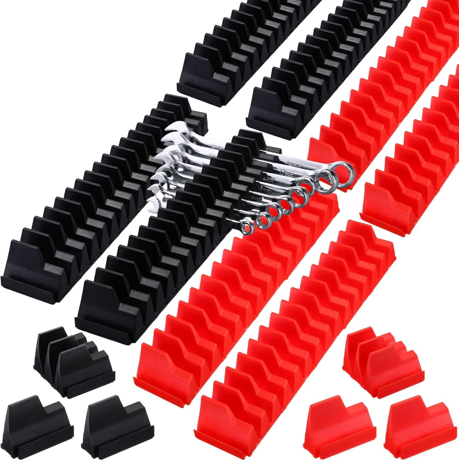 2 Sets Modular Wrench Organizer for Wrenches Tool Box Wrench Holder ...