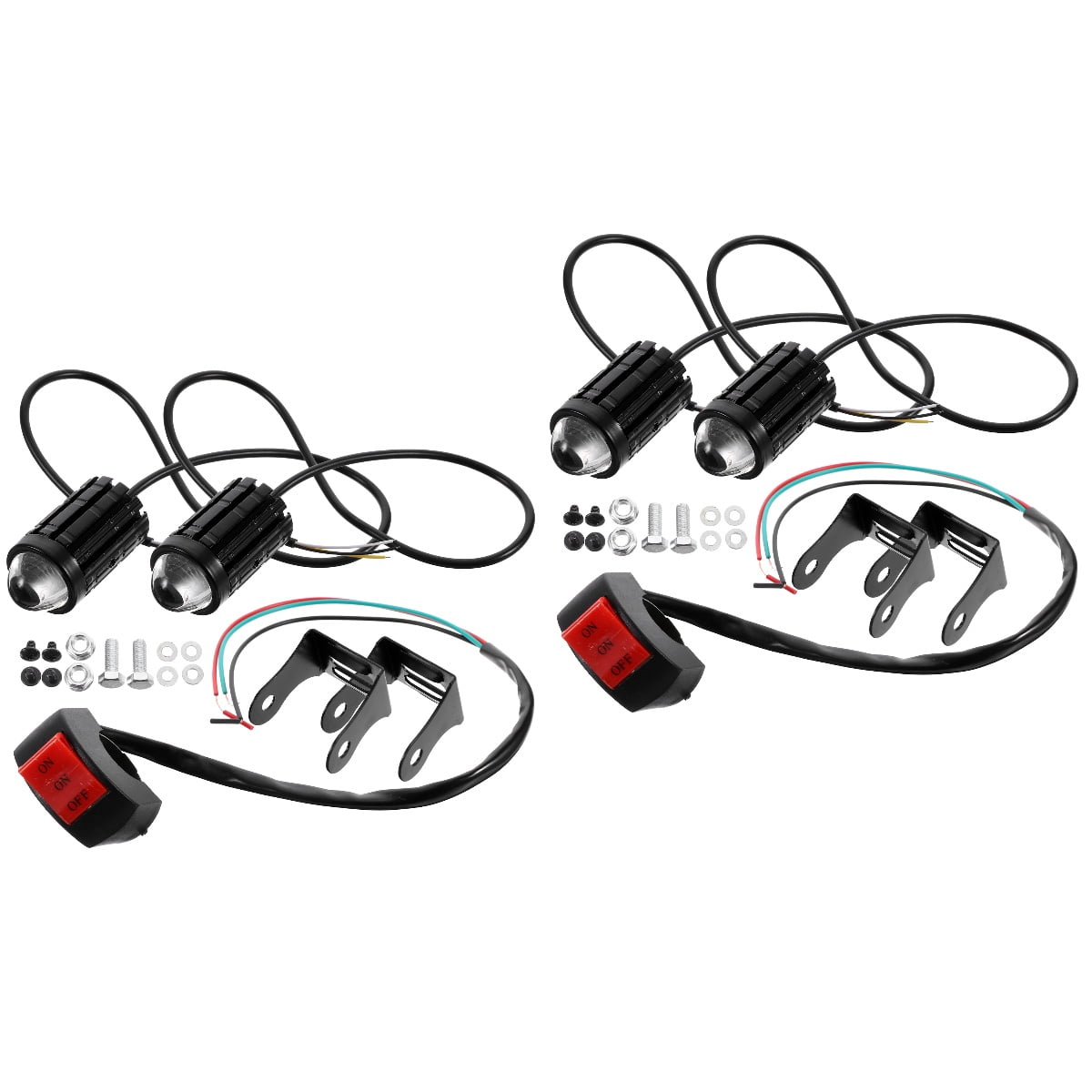 2 Sets Motorcycle Accessory Motorbike Lights LED Headlamp Man - Walmart.com
