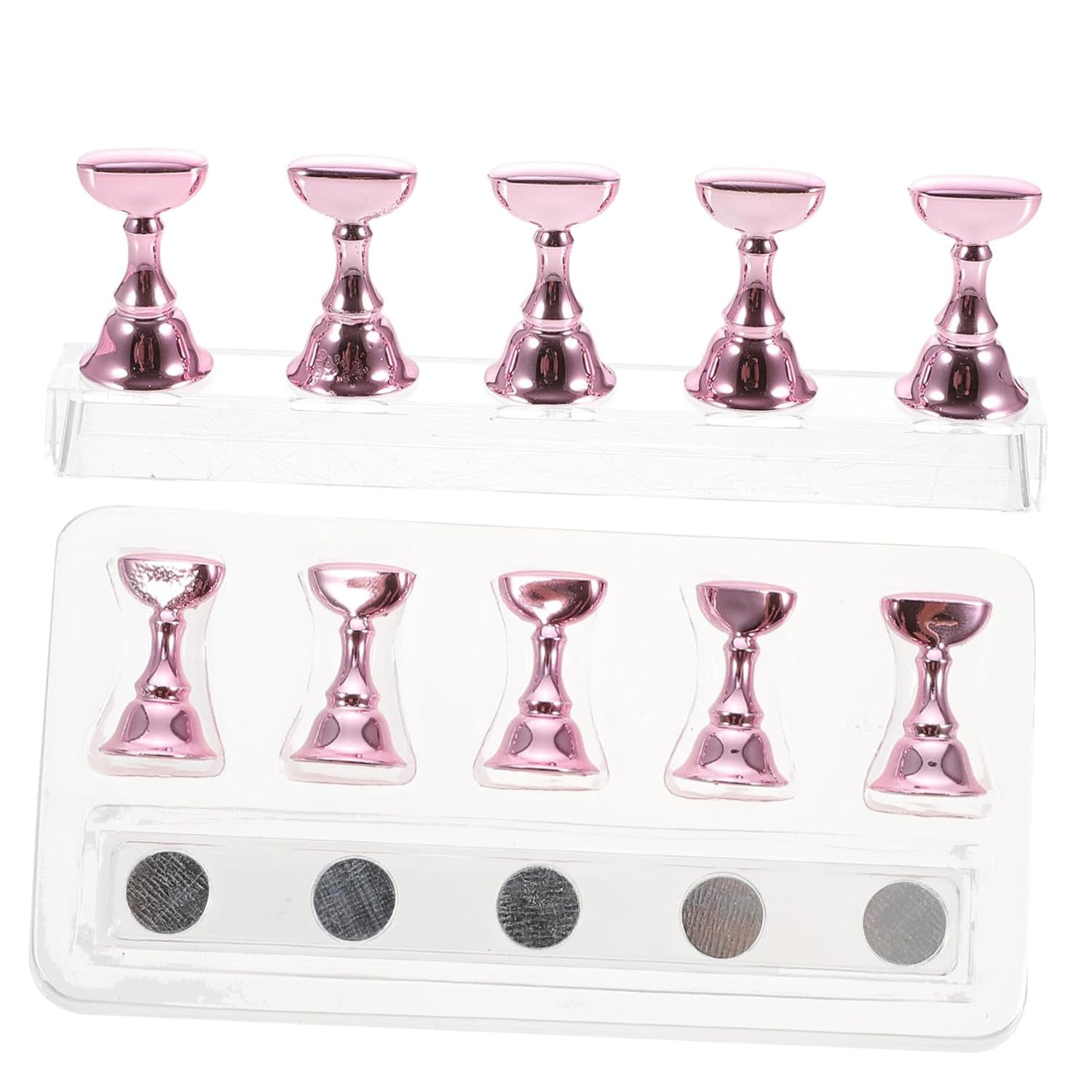 2 Sets Nail Checkerboard press on nail stand nail stand for press on ...