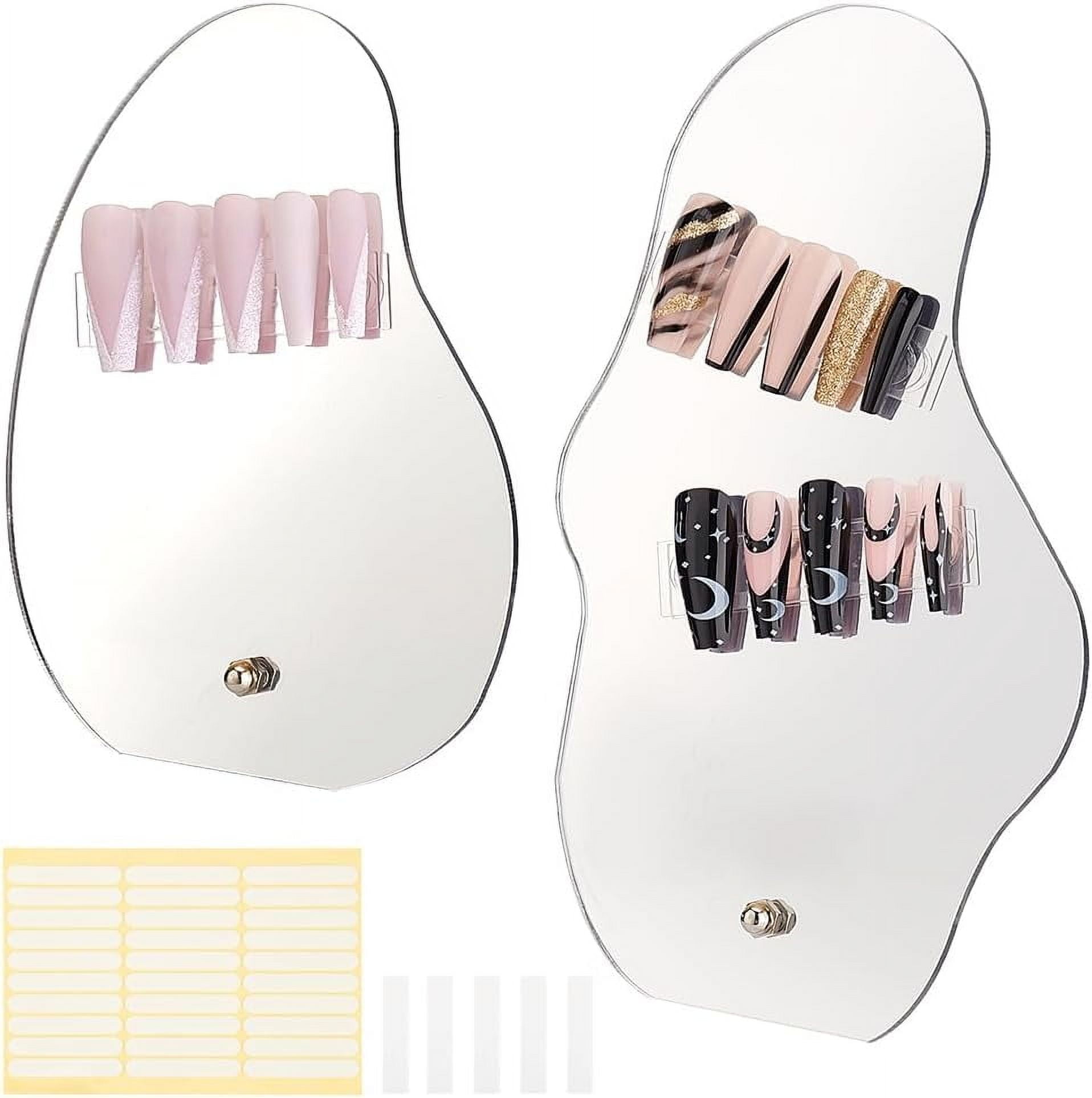 2 Sets Nail Display Stand Nail Art Display Board False Nail Tips Sample ...