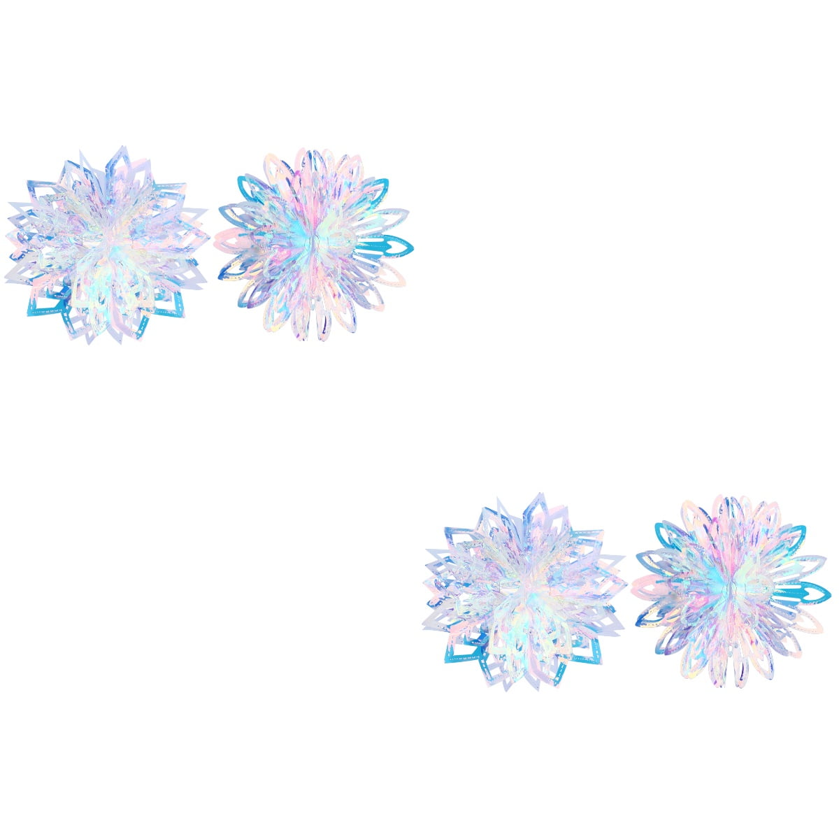 2 Sets Neon Color Film Decor Angel Ceiling Decorations Xms Tree Hanging ...