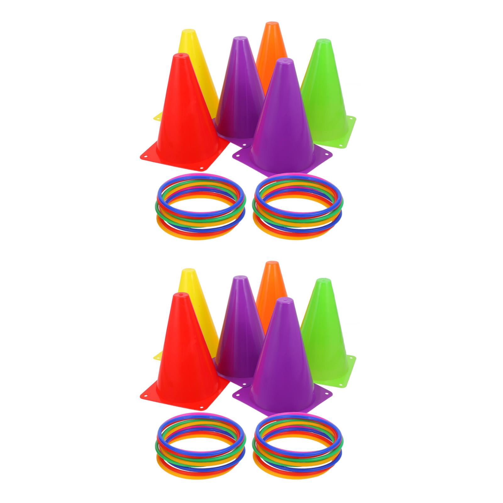 2 Sets Net Play Ice Cream Cone Hoop Soccer Training Tools Child ...
