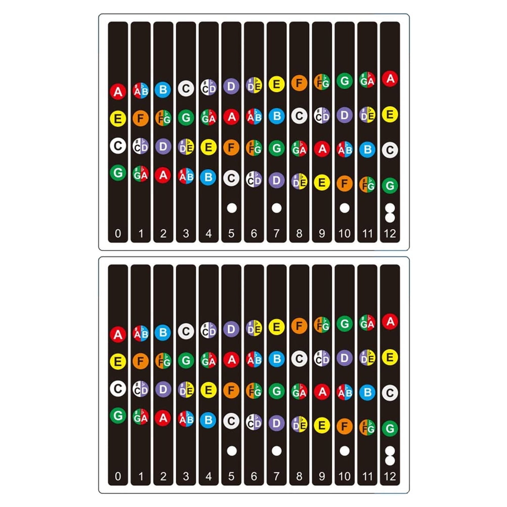 2 Sets Note Sign for Starter Guitar Practicing Sticker Swift Stickers ...