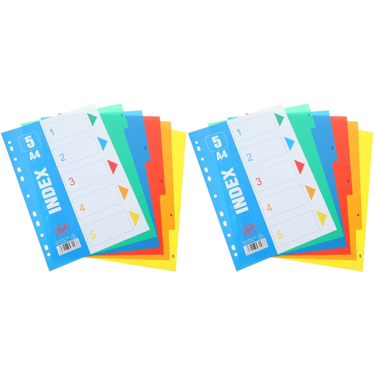2 Sets Notebooks Bulk Dividers with Pockets Index Separator Page Office ...