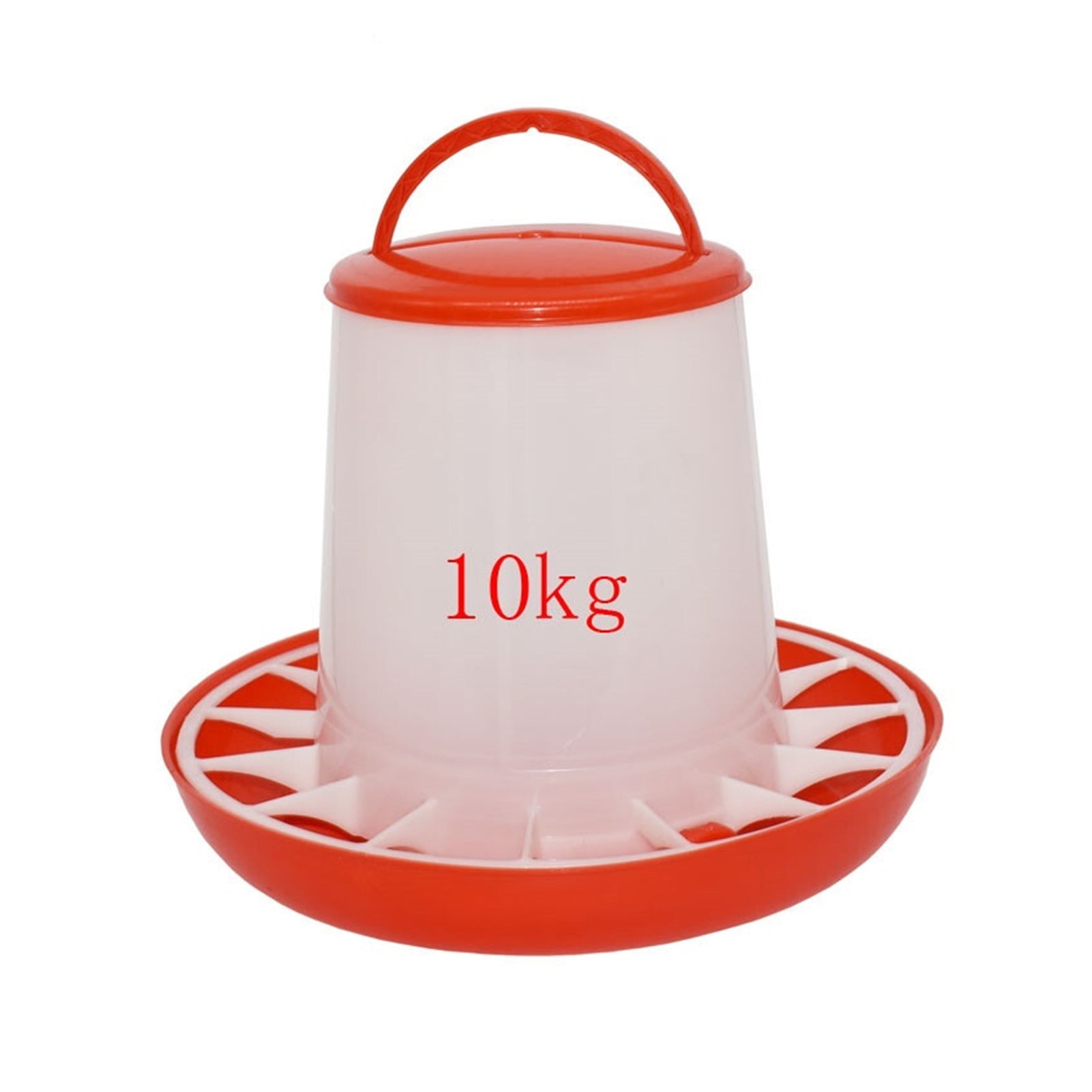 2 Sets Of 10kg Chicken Feed Barrel Birds Poultry Diet Tools Drinking ...
