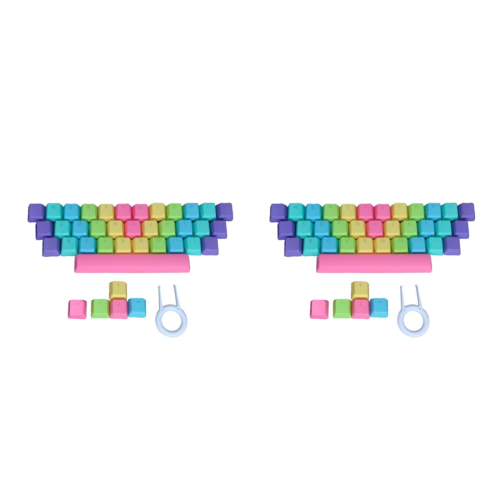 2 Sets PBT Keycaps Keyboard Colorful Keycaps Keyboard Accessories ...