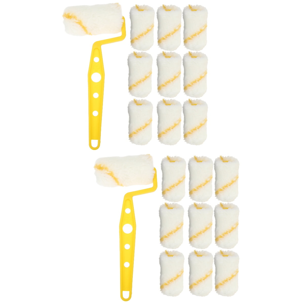2 Sets Paint Roller Wall Paint Brush Refills Portable Painting Roller ...