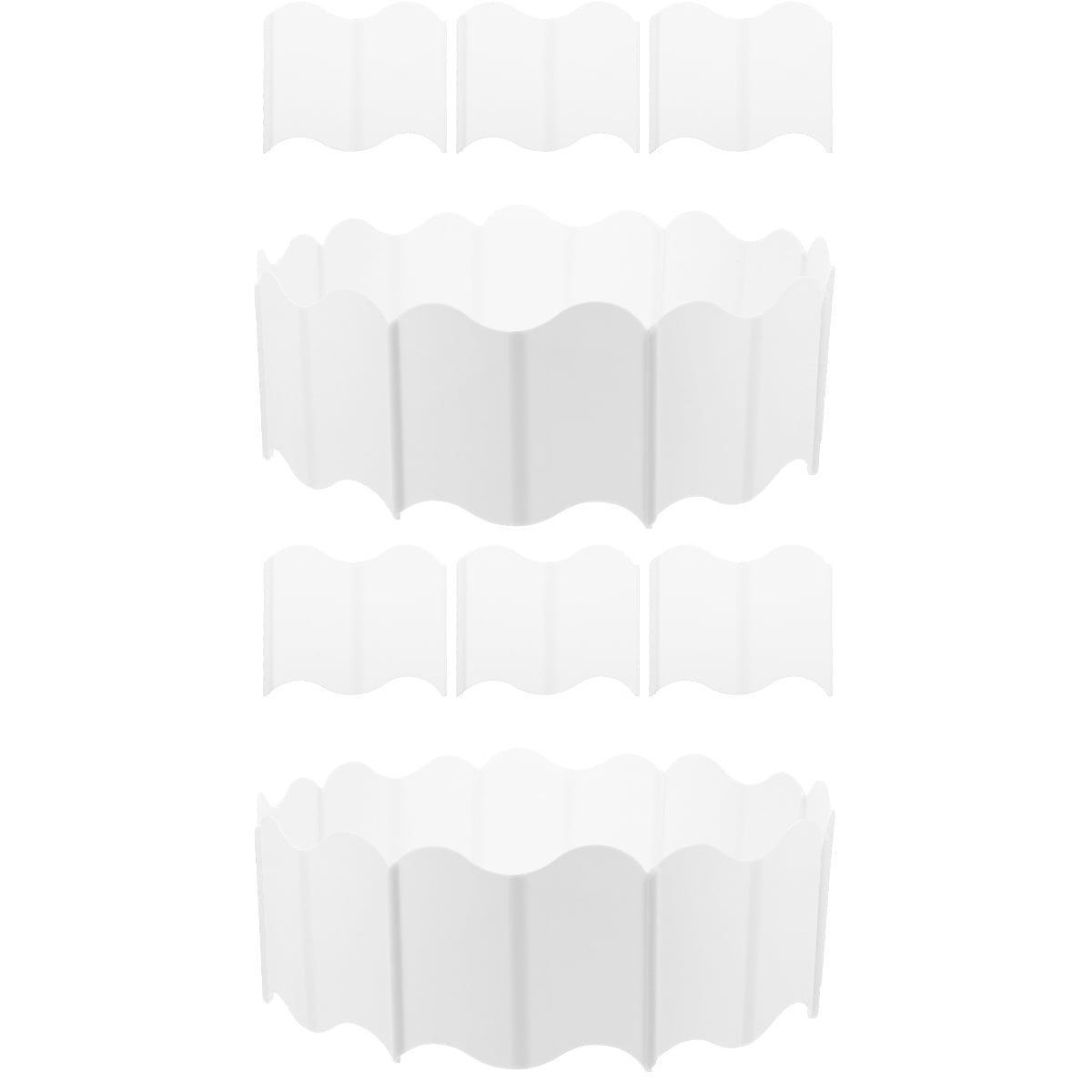 2 Sets Path Garden Interlocking Fence Straight Line Sidewalk - Walmart.com