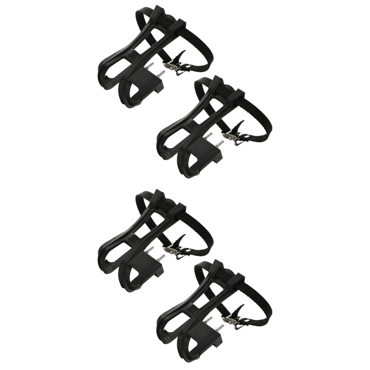 2 Sets Pedal Dog Muzzle Rack Bike Grips Brackets Workout Fitness Black ...