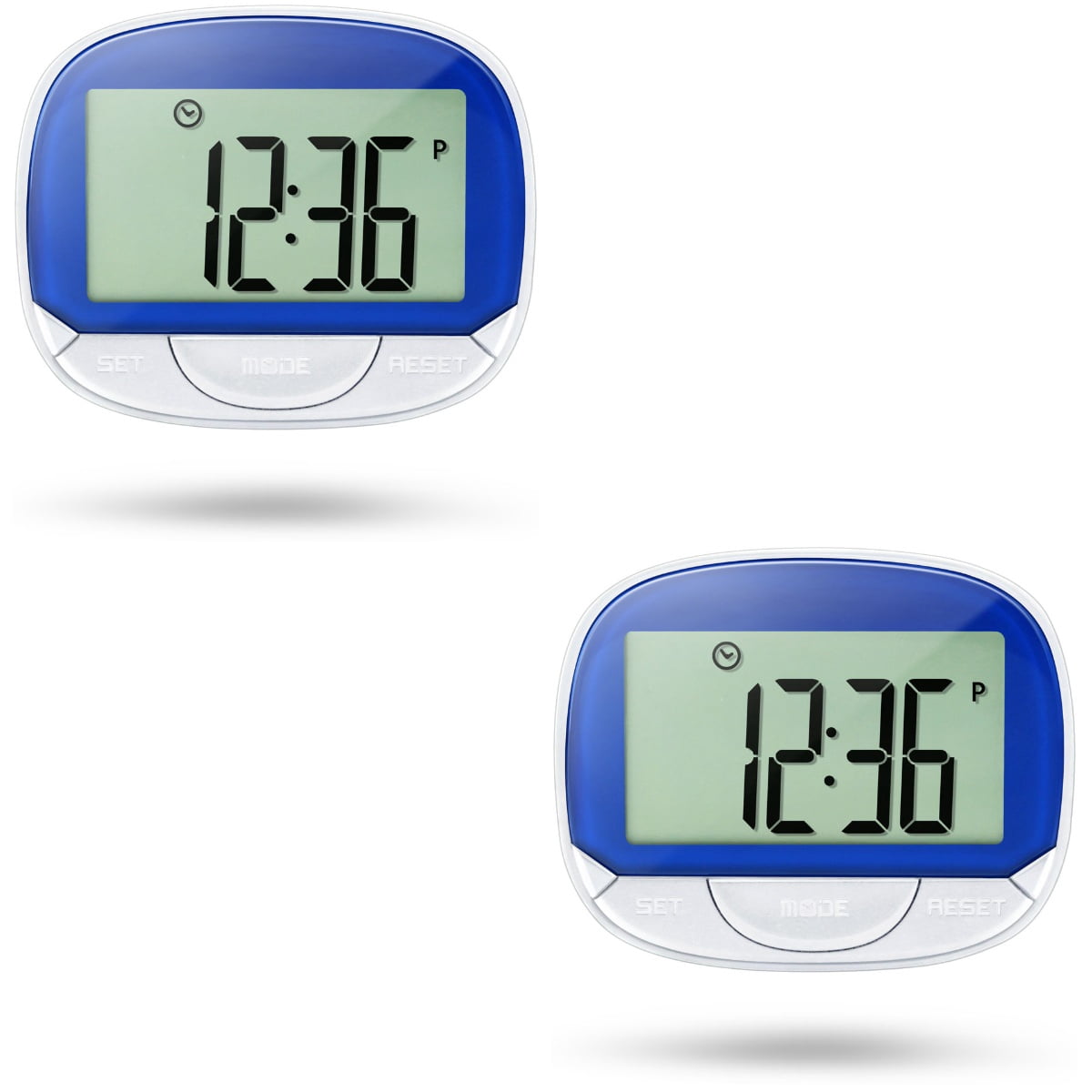 2 Sets Pedometer Fitness Watch Clock Pedometers for Walking Step ...