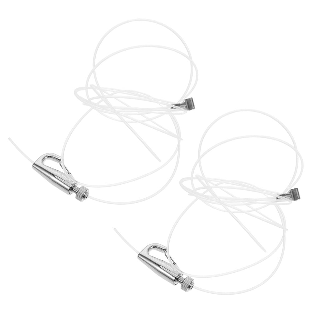 2 Sets Photo Rail Hanging System Wire Rope Picture Hanging Devices ...