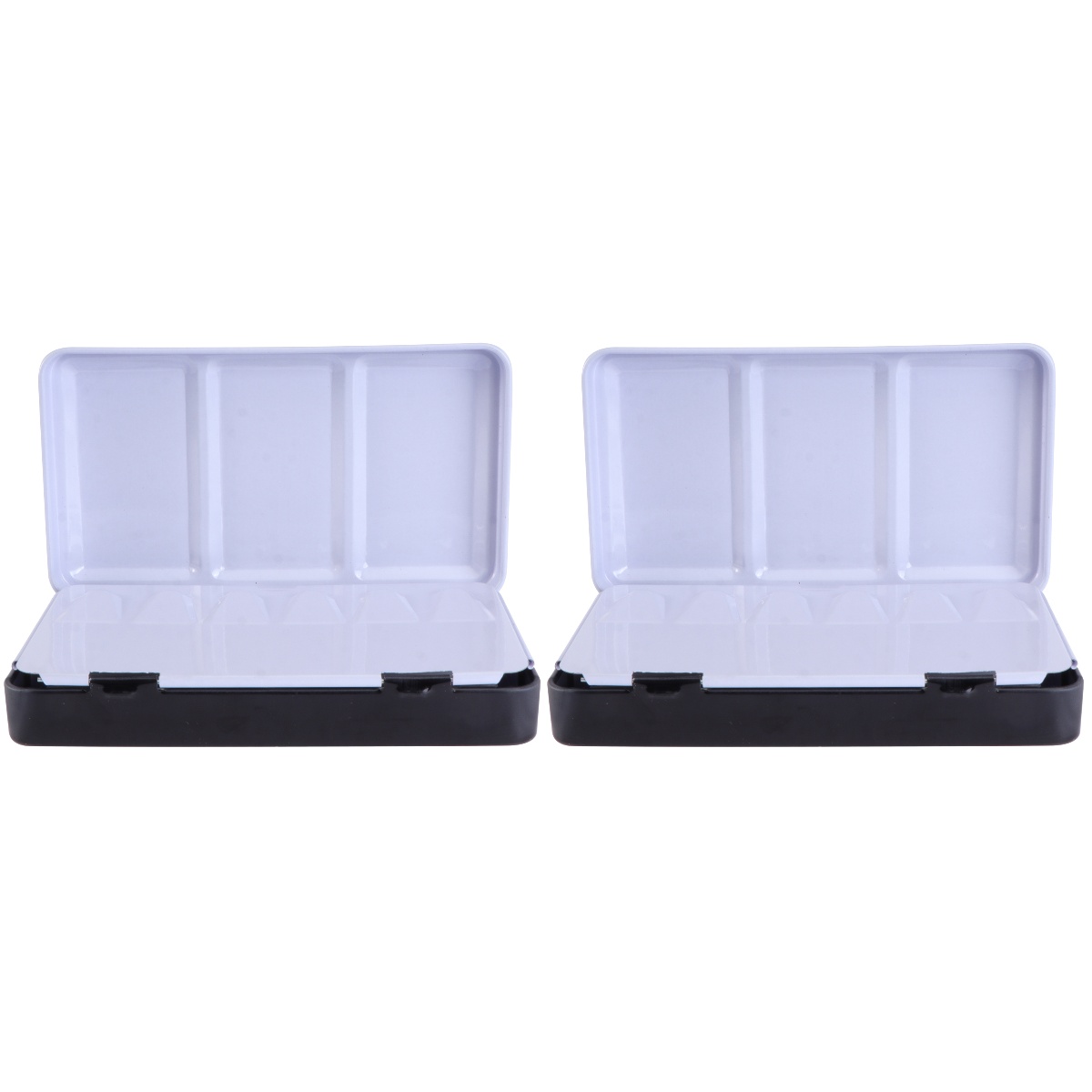 2 Sets Pigment Tin Box Empty Metal Paint Pot Pots Mixing Palette Craft ...