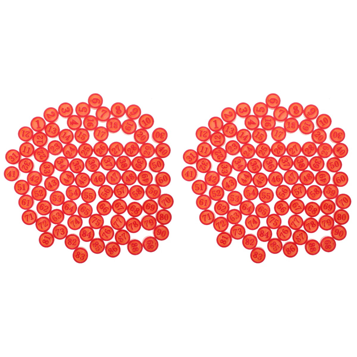 2 Sets Plastic Chess Piece Bingo Game Number Chess Replacement ...