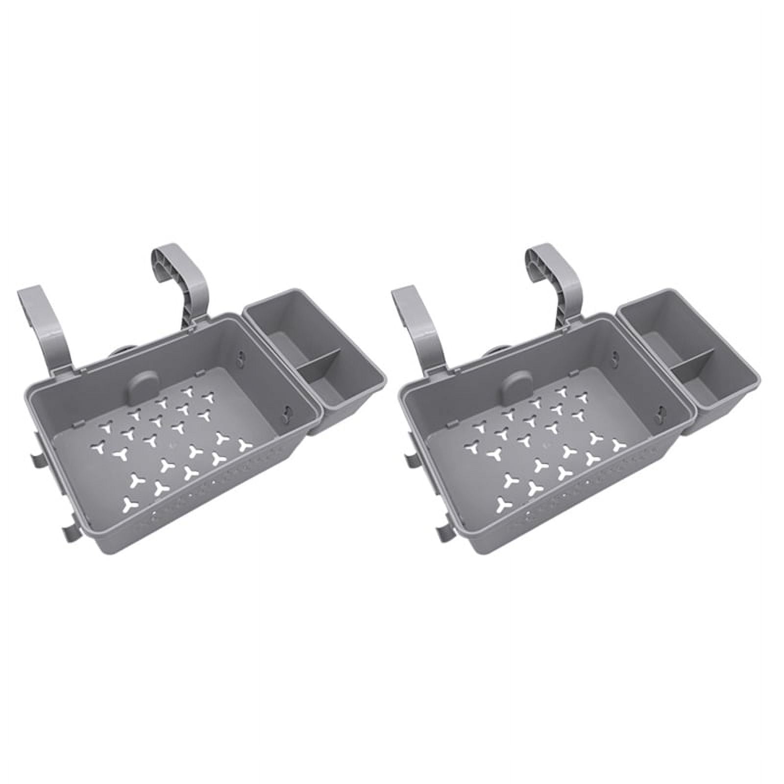 2 Sets Poolside Storage Basket, Above Ground Pool Basket with Cup ...