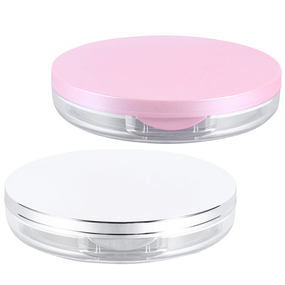 2 Sets Powder Puff Storage Box Blenders Blush for Cheeks Makeup Sponge ...
