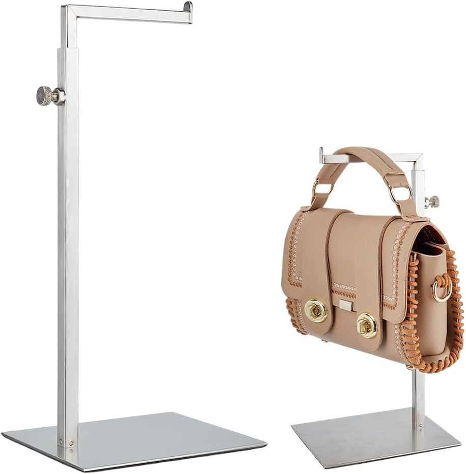 2 Sets Purse Display Stand Handbag Rack Adjustable Height Handbag ...