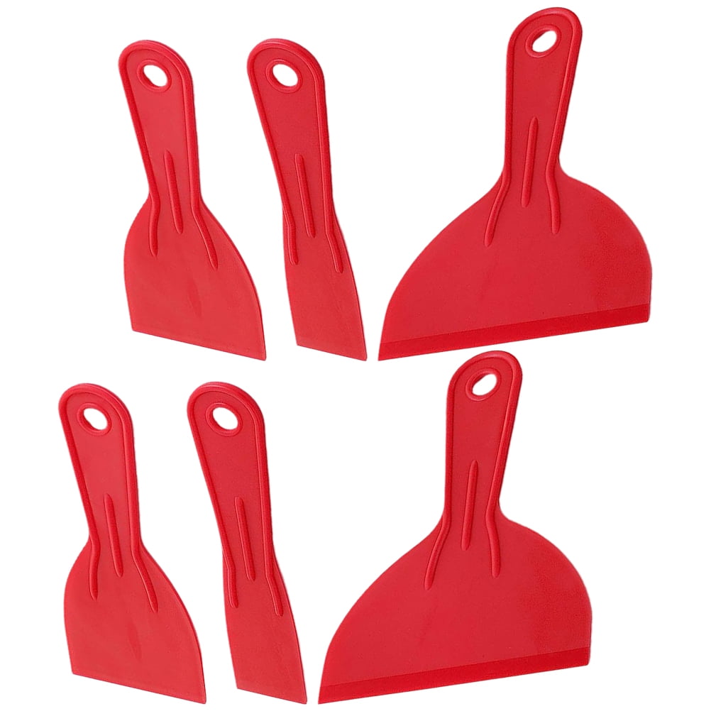 ifundom Kitchen Cleaning Spatula Putty Spatula Red 2 Sets for Handymen ...